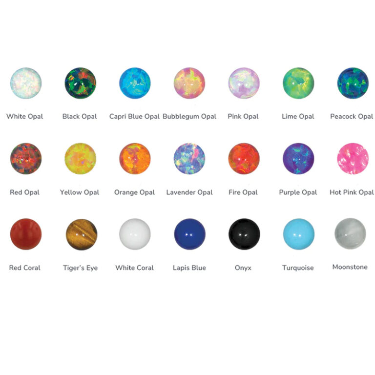 Bezel Cabochon - Titanium - Blue Lotus